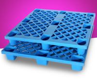 China Hdpe Nesting Warehouse Storage Shelves Blue Plastic Pallets Logistic Standard for sale