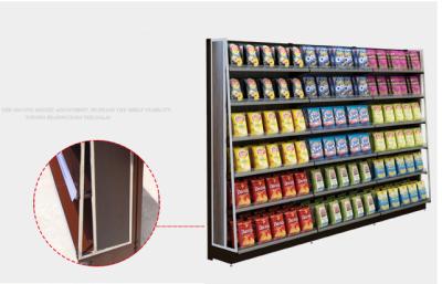 China Double Side Supermarket Display Shelving Cold Rolled Steel Material White Color for sale