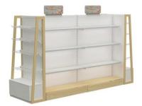 China Single Sided MDF Grocery Display Shelves Environmental 900*660*1350mm for sale
