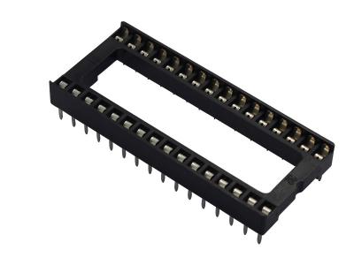 China 1A 250V Small Electrical Connectors Dual In Line IC Socket Connector 2.54mm DIP Socket for sale