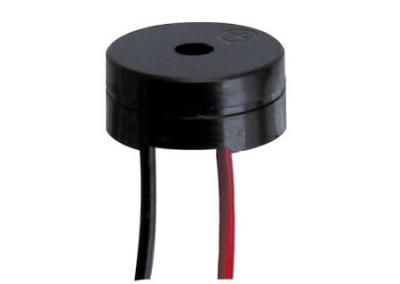 China Black AC Type Magnetic Door Buzzer , 2048 Hz Electromagnetic Buzzer With Soldered Wire for sale