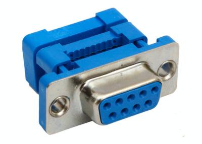 China Female Male Small Electrical Connectors IDC Crimp Type D-SUB Connector For Flat Ribbon Cable for sale