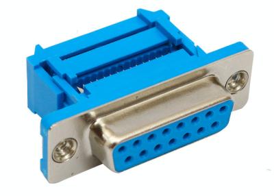 China D Shape Small Electrical Connectors IDC Crimp Adapter Plug And Socket For Flat Ribbon Cable for sale