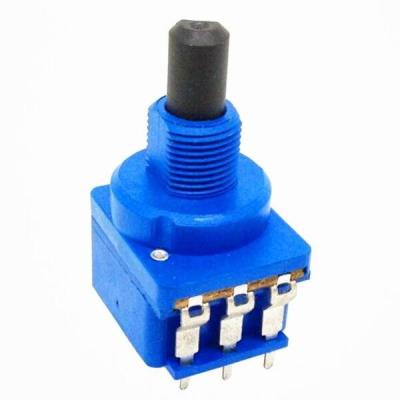 China Solder Terminal Dimmer Carbon Composition Potentiometer SPDT With Push Switch for sale