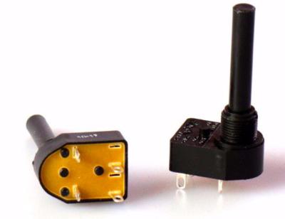 China 17mm Double Pole Rotary Mains Switch Solder / PCB Terminals 45° Index Angle for sale