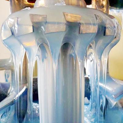 China Colorless Transparent 8.5Mpa Fumed Silicone LFGB Silicone Rubber For Molding for sale