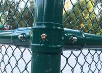 China PVC coated chain link fence for stadium for sale