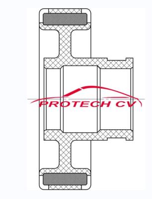 China B1 CV Joint Damper CR Steel OE Cv Axle Damper Low Voice And High Strength for sale