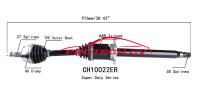 China CH10022ER CV Axle Assembly Heavy Duty Clamp TPEE Boot  Cold Forging Grinding Process Technology EXTREME Weather Unit for sale