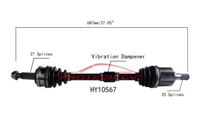 China HY10567 CV Axle Assembly Heavy Duty Clamp TPEE Boot  Cold Forging Grinding Process Technology EXTREME Weather Unit for sale