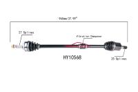 China HY10568 CV Axle Assembly Heavy Duty Clamp TPEE Boot  Cold Forging Grinding Process Technology EXTREME Weather Unit for sale