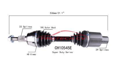 China CH10545ER CV Axle Assembly Heavy Duty Clamp TPEE Boot  Cold Forging Grinding Process Technology EXTREME Weather Unit for sale