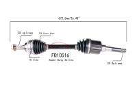 China FD10516 CV Axle Assembly Heavy Duty Clamp TPEE Boot  Cold Forging Grinding Process Technology EXTREME Weather Unit for sale