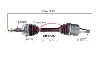 China Heavy Duty Clamp TPEE Boot GM30502 CV Axle Assembly  Cv Drive Shaft for sale