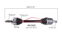 China Honda Civic CV Axle Assembly Automatic Axle Cv Shaft Assembly Cold Forging Process for sale