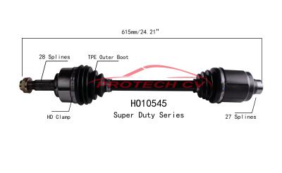 China Honda CR-V Front Drive Axle Assembly TPEE Boot Front Right Axle Shaft for sale