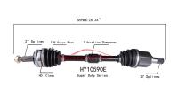 China 20CrMnTi Steel CV Axle Assembly TPEE Boot Heavy Duty Clamp EXTREME Weather Unit for sale