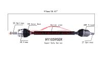 China Hyundai Inner Cv Joint Assembly HY10595ER 2.4L Right Front Axle Assembly for sale
