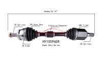 China 2013-2018 Hyundai Santa Fe CV Axle Assembly HY10596ER Axle Shaft Assembly for sale