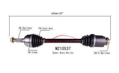 China 2009-2013 Mazda CV Axle Assembly Front Right Cv Drive Shaft EXTREME Weather Unit for sale