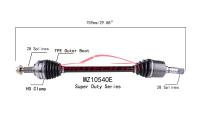 China MZ10540E Cv Axle Assy Heavy Duty Clamp Mazda Miata Mazda Miata EXTREME Weather Unit for sale