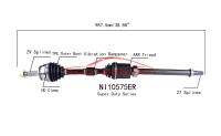 China 2014-2019 Nissan Rogue CV Axle Joint CV Axle Assembly Heavy Duty Clamp TPEE Boot for sale