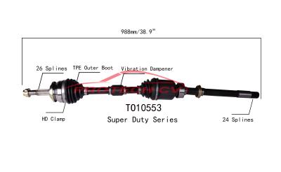 China 2006-2008 Toyota RAV4 Front Right Cv Axle Shaft Cv Boot Assembly for sale