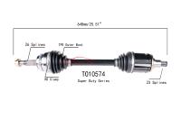 China 2010 Toyota Highlander CV Axle Joint Front Axle Assembly Replacement for sale