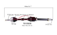 China Lexus RX400h Cv Axle Front Right Axle Cv Shaft Assembly Cold Forging Joint Housing for sale