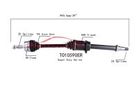 China Toyota RAV4 CV Axle Joint Assembly Cold Forging Grinding Process Technology for sale