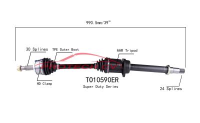 China Toyota RAV4 CV Axle Joint Assembly Cold Forging Grinding Process Technology for sale