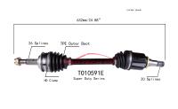 China Toyota Left Right Front Cv Shaft Front Axle Assembly Replacement for sale