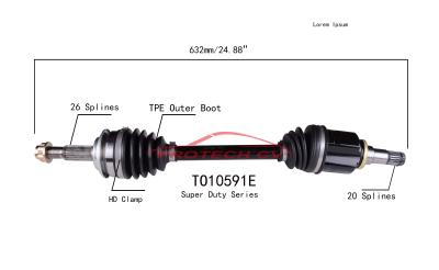 China Toyota Left Right Front Cv Shaft Front Axle Assembly Replacement for sale