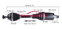 China BMW X1 Front Right Cv Axle Shaft Assembly  Heavy Duty Clamp TPEE Boot for sale