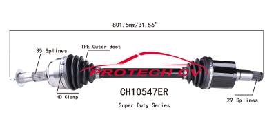 China Ram ProMaster 1500 CV Joint Forging OE Steel CV Axle Assembly Heavy Duty Clamp for sale