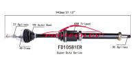 China Cold Forging Cv Axle Shaft Assembly  2014-2016 Ford Right Front Axle Assembly for sale