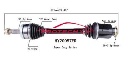 China Hyundai Tucson CV Joint Forging Right Front Axle Assembly Cold Forging Grinding for sale