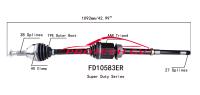 China FD10583ER  CV Axle Assembly Heavy Duty Clamp TPEE Boot  Cold Forging Grinding Process Technology EXTREME Weather Unit for sale