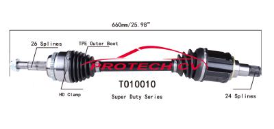 China Heavy Duty Cv Axle Front Right Toyota Highlander Inner Cv Joint Assembly for sale
