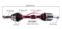 China Scion Inner Cv Joint Assembly Front Right Drive Shaft Heavy Duty Clamp TPEE Boot for sale