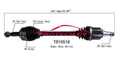 China 2003-2009 Toyota Prius Front Drive Axle Assembly CV Right Front Drive Axle for sale