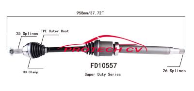 China 2010-2013 Ford Front Drive Axle Assembly Transit Connect Cv Complete Assembly for sale