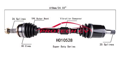 China HO10528 Front Drive Axle Assembly CV 2006-2011 Honda Axle Cv Shaft Assembly for sale