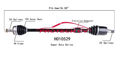 China HO10529 Honda Civic Front Drive Axle Assembly EXTREME Weather Unit for sale