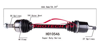 China 2007-2014 Honda CRV Front Drive Axle Assembly HO10546 Cold Forging Grinding Process for sale