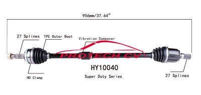 China Hyundai Elantra 1.8L Cv Shaft Assembly Cv Joint Right Side Cold Forging Grinding Process for sale