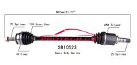 China SB10523 CV Axle Assembly Heavy Duty Clamp TPEE Boot  Cold Forging Grinding Process Technology EXTREME Weather Unit for sale