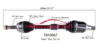 China Toyota CV Joint Forging Axle Cv Complete Assembly Cold Forging Grinding Process for sale