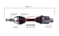 China CH10545E Cv Complete Assembly 20CrMnTi Steel Right Front Cv Shaft for sale