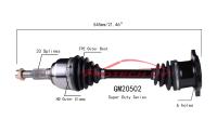 China 2002-2006 Cadillac Escalade ESV Cv Drive Shaft GM20502 Cold Forging Grinding Process for sale